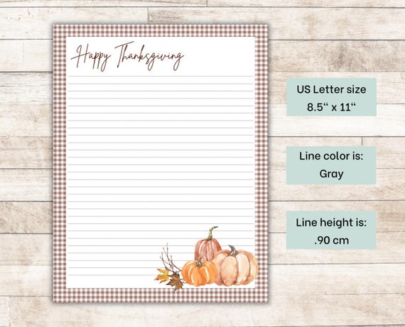 Printable Thanksgiving Letter Head Letterhead Thanksgiving Give