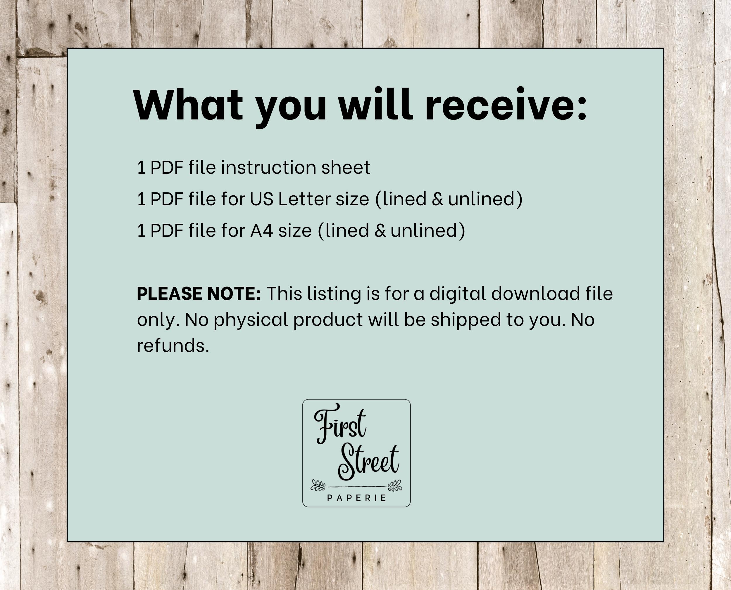 Pink Hibiscus Printable Stationery, Tropical Hawaiian Theme Writing ...