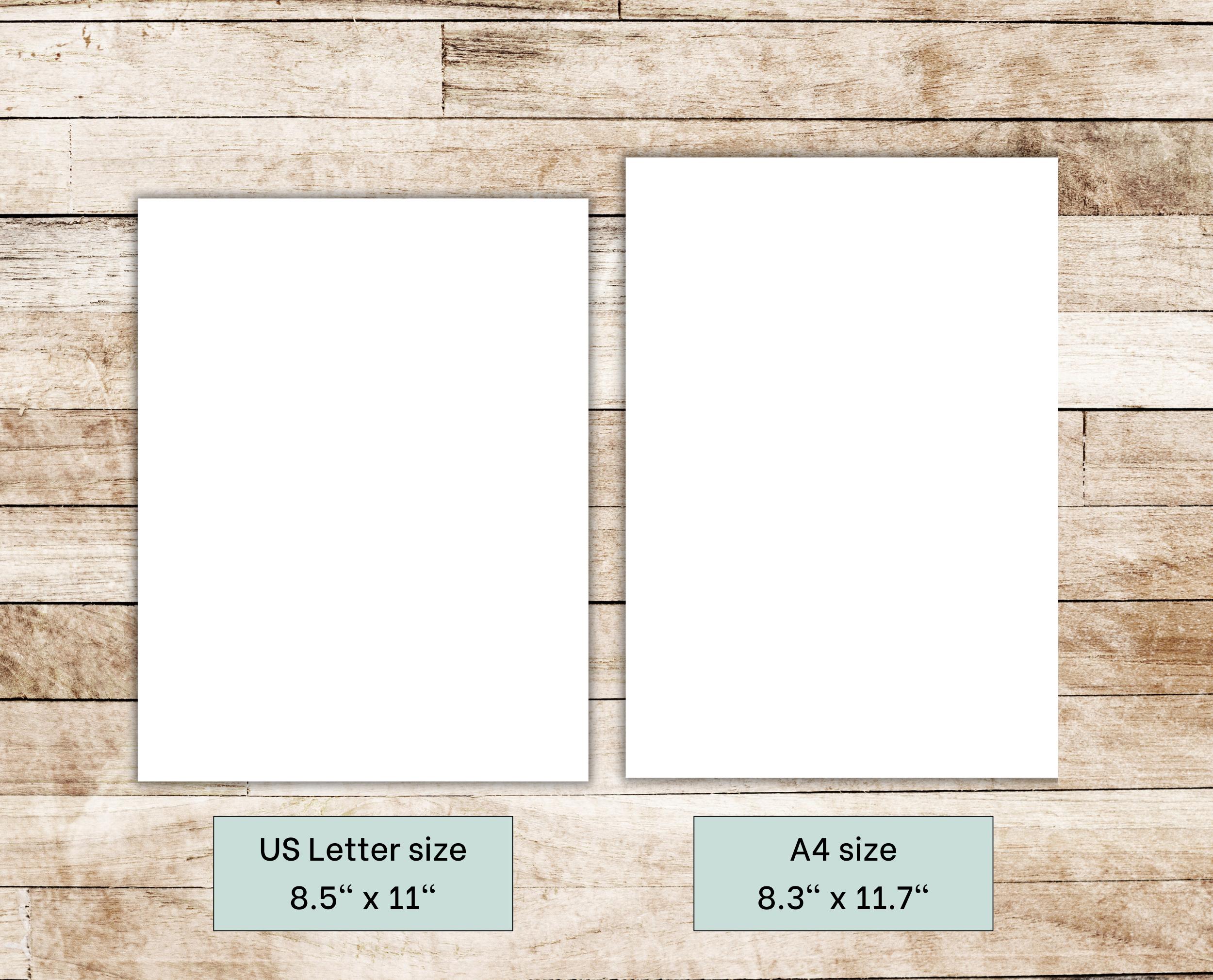 Printable Stationery, Goat Writing Paper Lined and Unlined, A4 & US ...