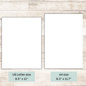 Printable Stationery, Cottagecore Flower Garden Home, US Letter, A4 ...