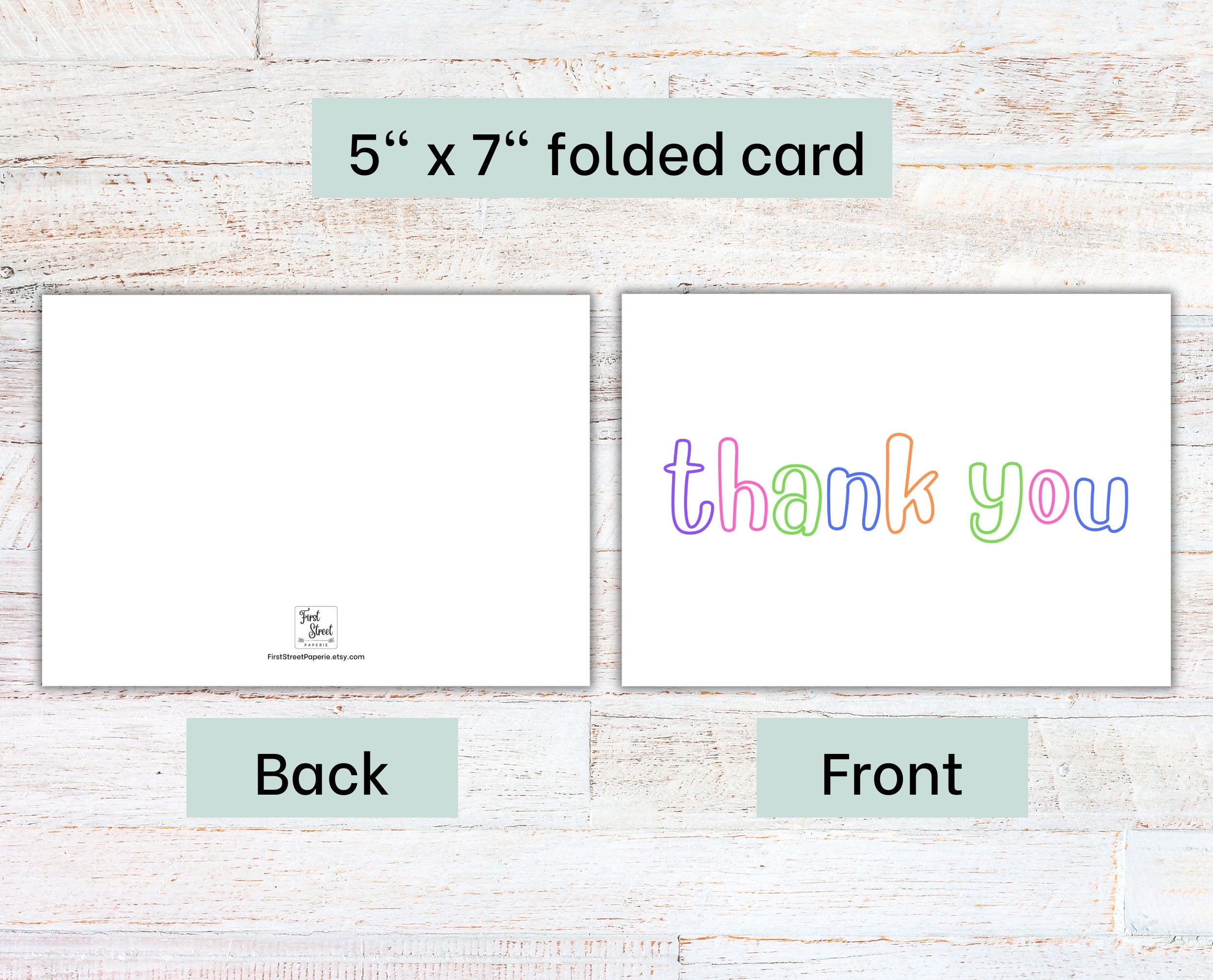 Printable Thank You Card Appreciation Card Instant Download Greeting ...