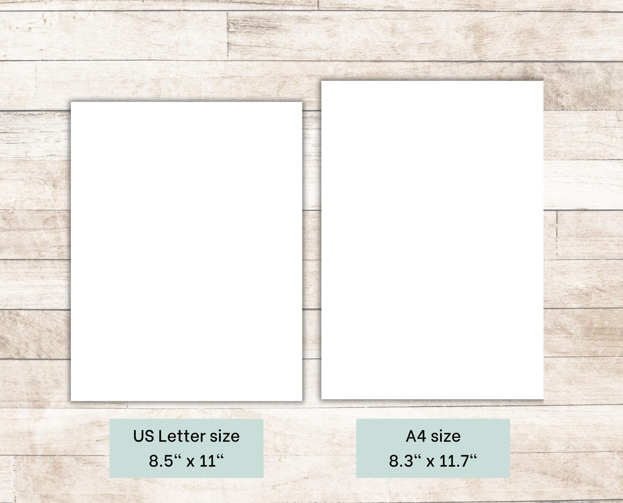 Frog Printable Stationery, Letter Writing Paper, US Letter, A4, Lined ...