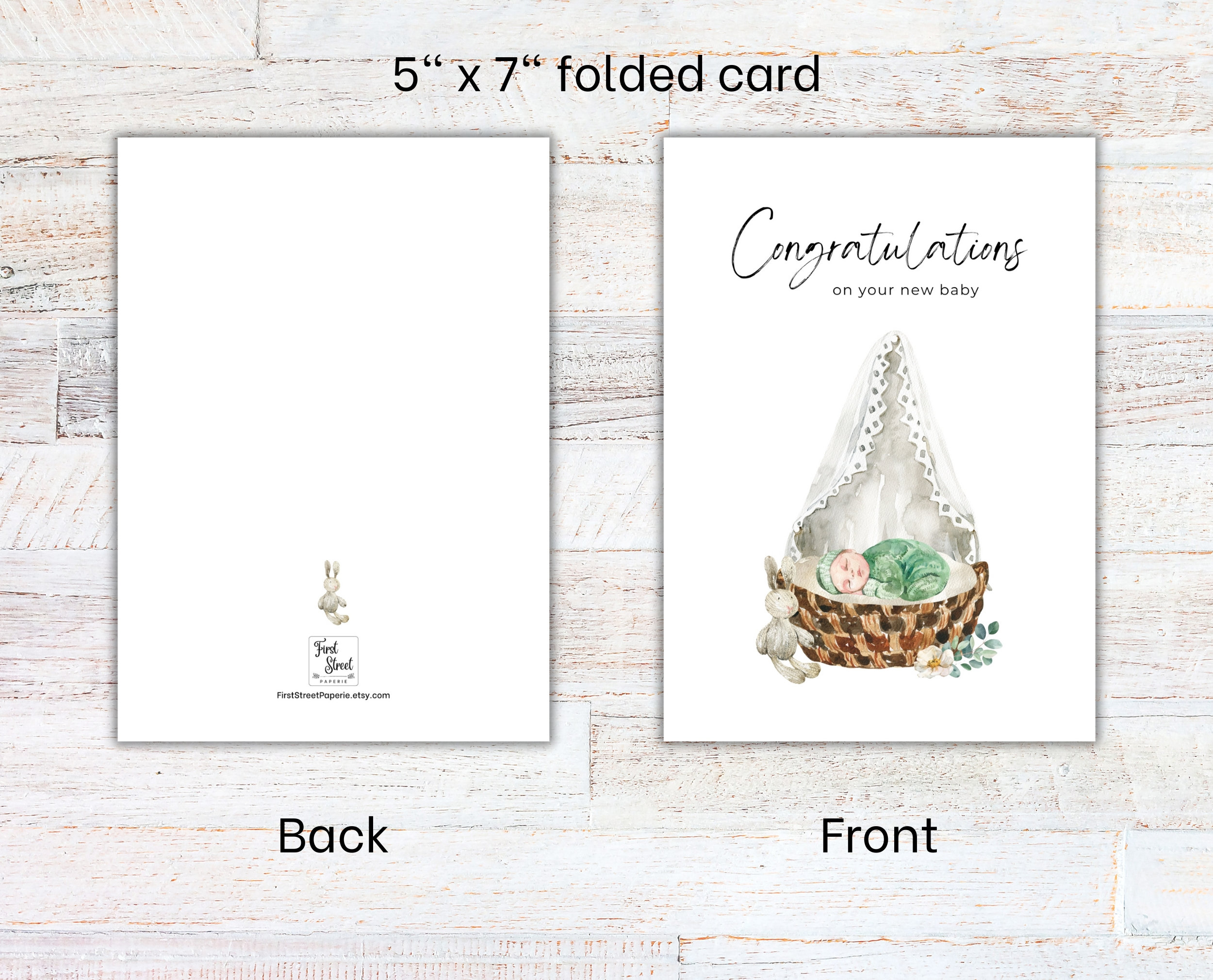 Baby Card Printable Baby Shower Card Congratulations New Baby Card ...