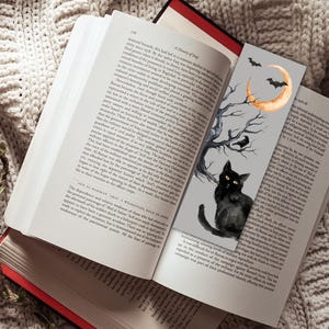 Halloween Printable Bookmarks, Collection of Spooky Ghosts, Black Cat ...