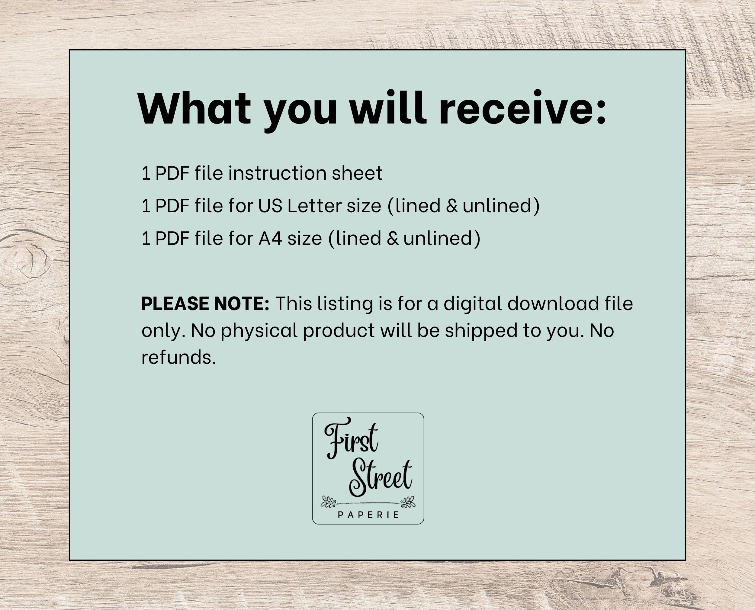 Cat and Fishbowl Printable Stationery, Cute Cats Letter Writing Paper ...