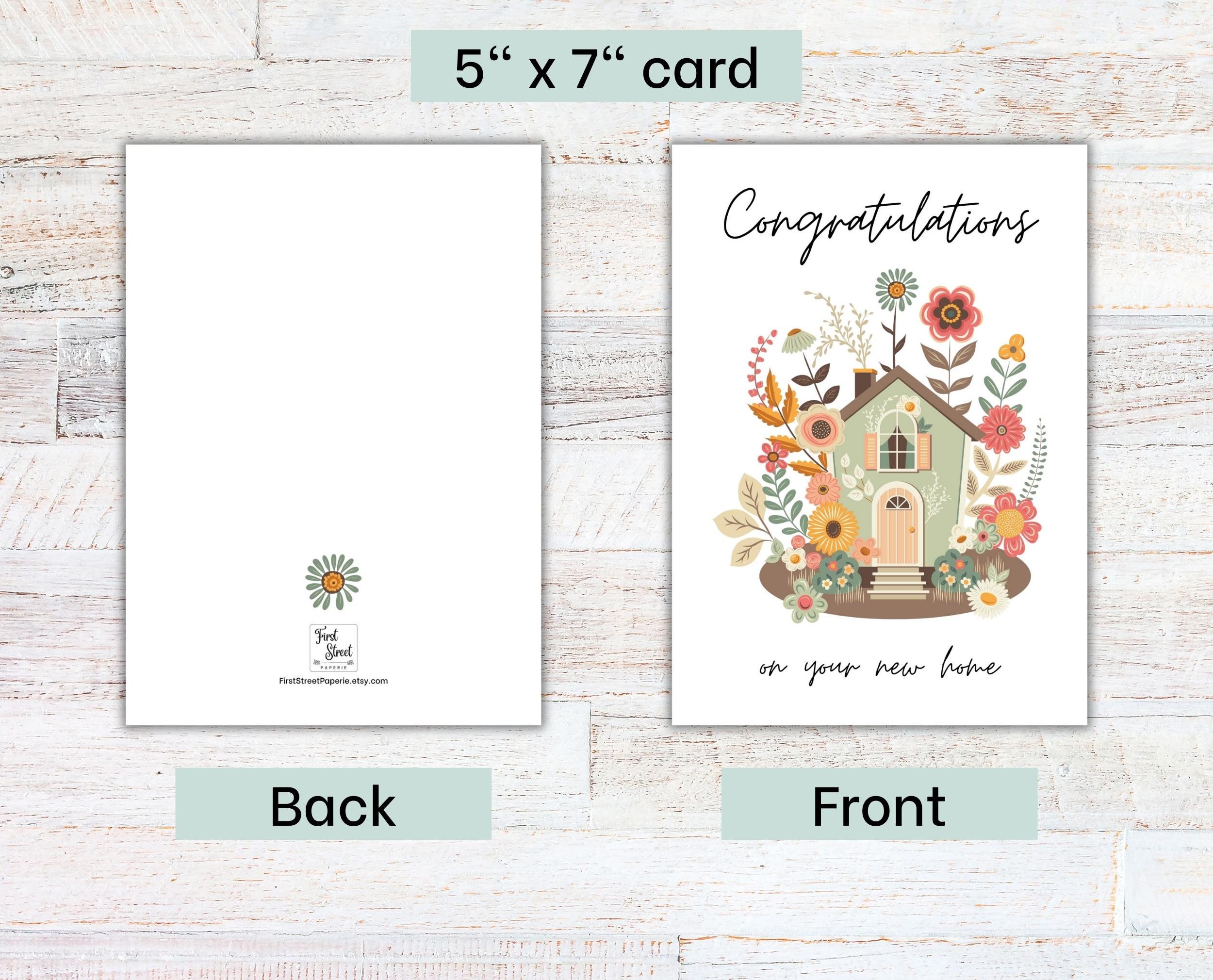 Housewarming Card Printable | New Home Card | Cottagecore Home ...