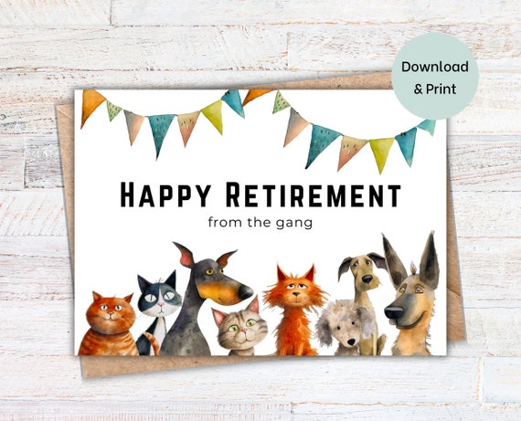 Funny Retirement Cards Printable