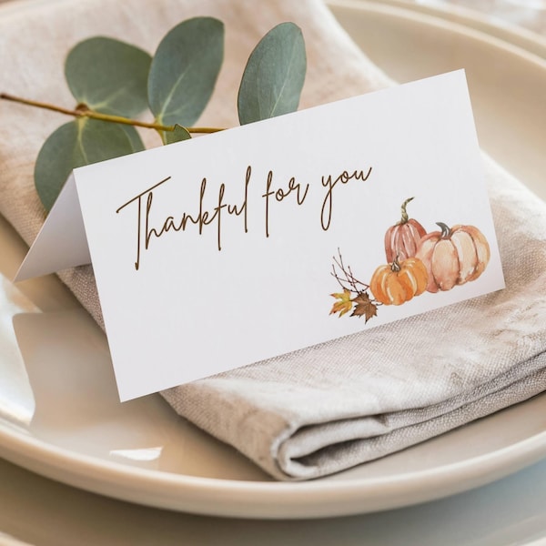 Thanksgiving Place Cards - Etsy