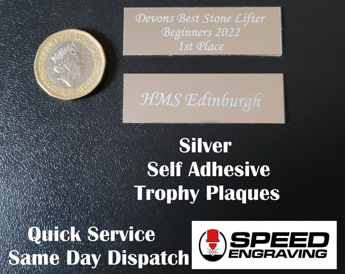 Personalised Engraved Trophy Plate, Metal Engraved Plate Personalised ...