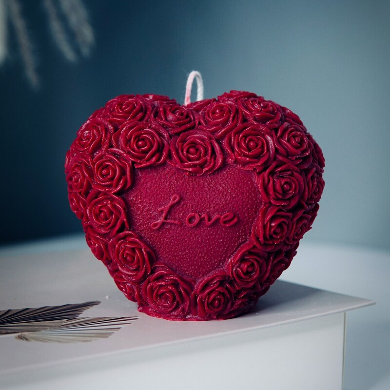 Heart Shaped Candles - Etsy