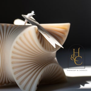 Geometric Spiral Candle / Handmade Candle /soy Wax / Home Decore / Gift ...