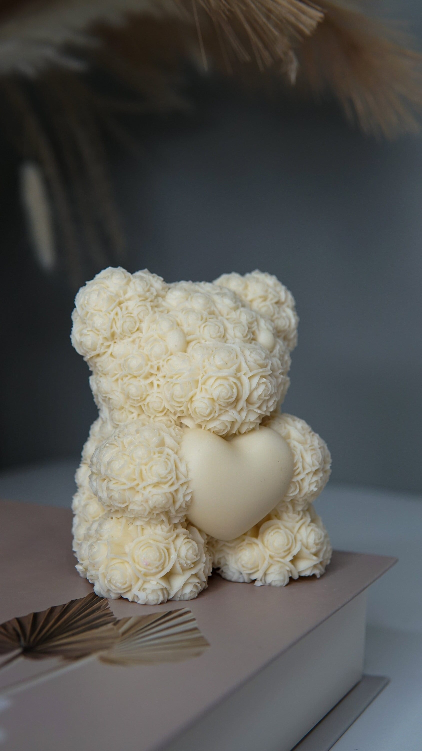 3D Rose Bear Candle / Teddy Bear / Shaped Candle /handmade Candle ...