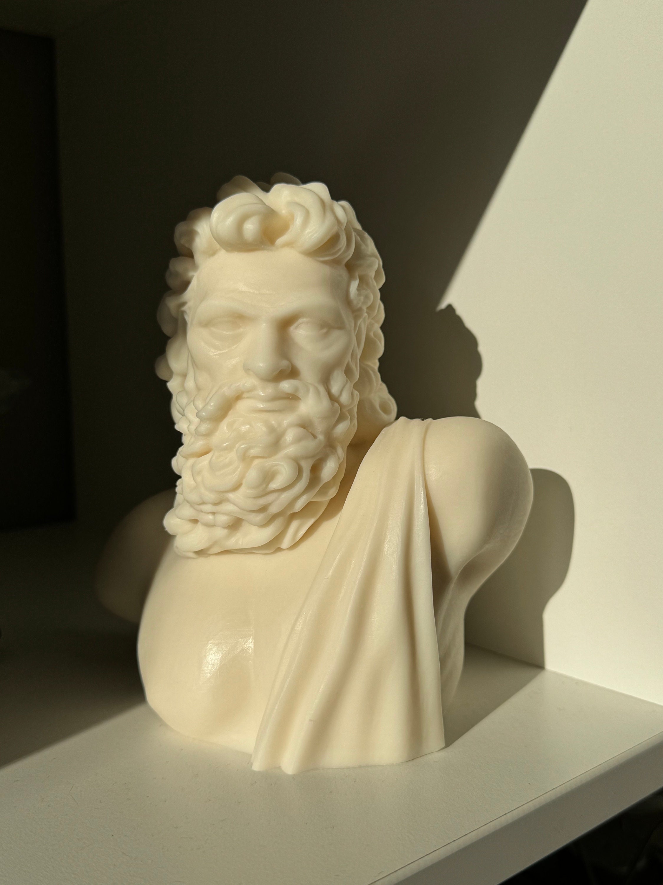 Large Zeus Candle / Zeus Statue / Handmade Candle / Home Decor ...