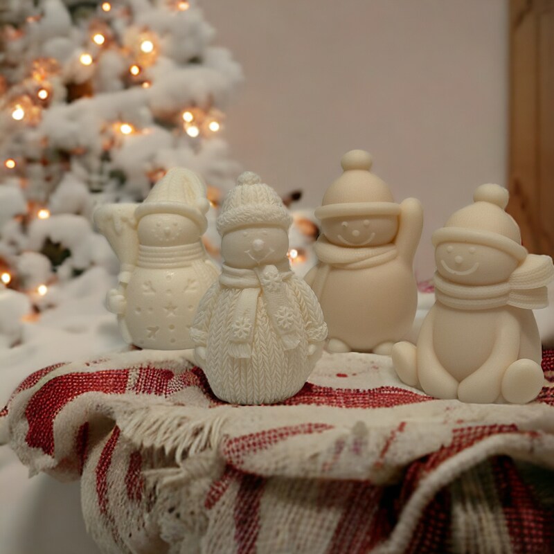 Snowman Candle - Etsy