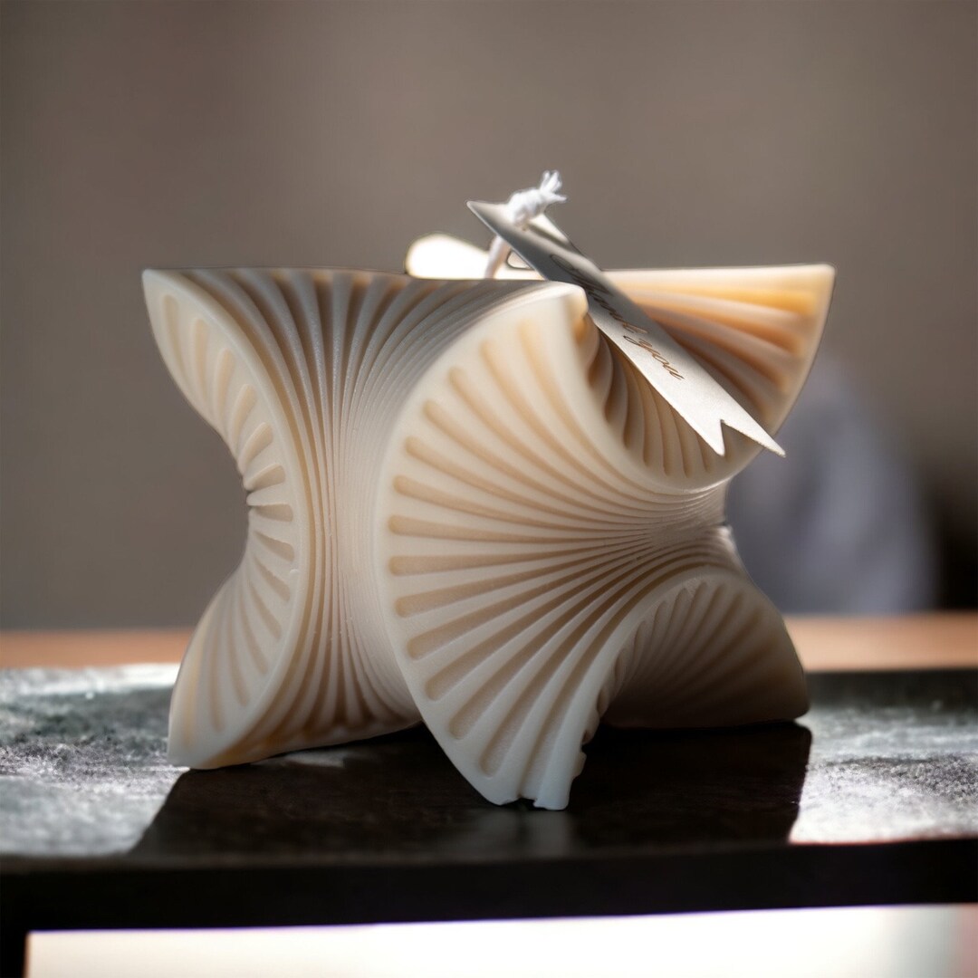 Geometric Spiral Candle / Handmade Candle /soy Wax / Home Decore / Gift ...