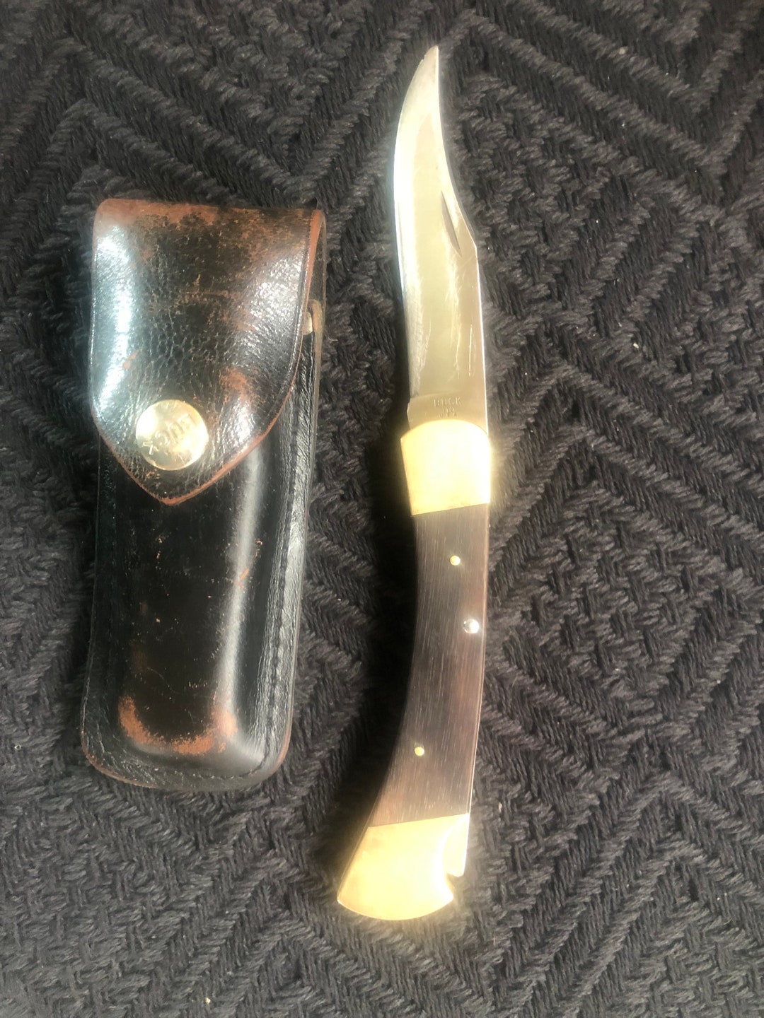Buck 110 Folding Knife, 1972-86 Series With Sheath, Used - Etsy