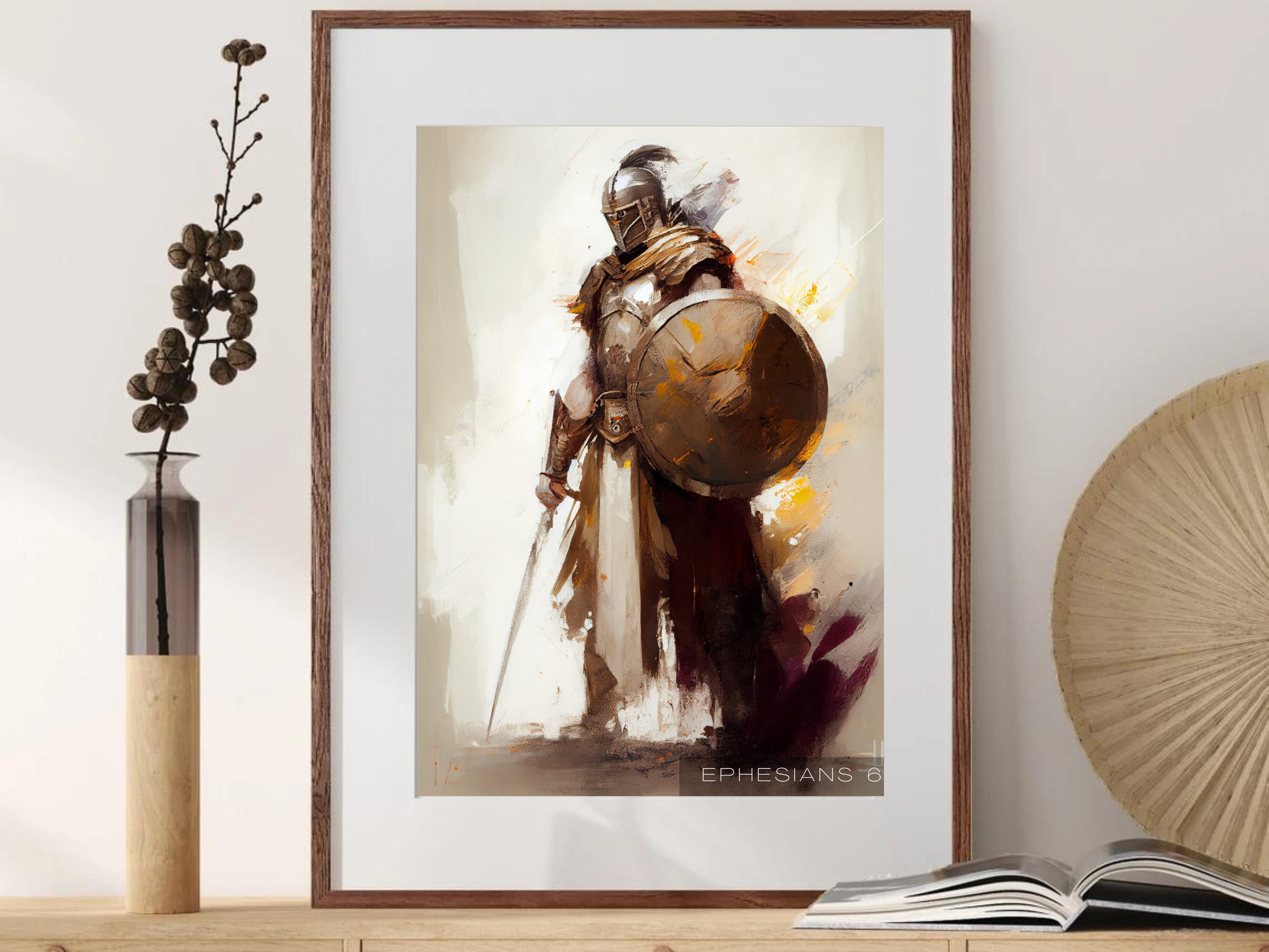 Ephesians 6 Digital Art Print, Armor of God Art, Christian Art Print ...