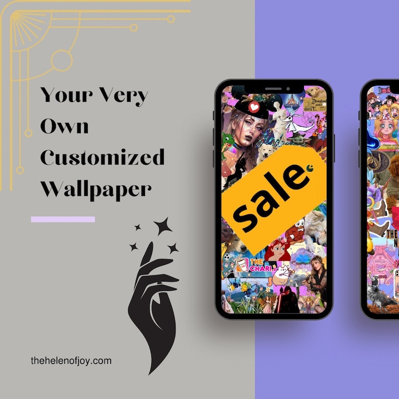Personalized Phone Digital Wallpaper Custom Phone Wallpaper - Etsy