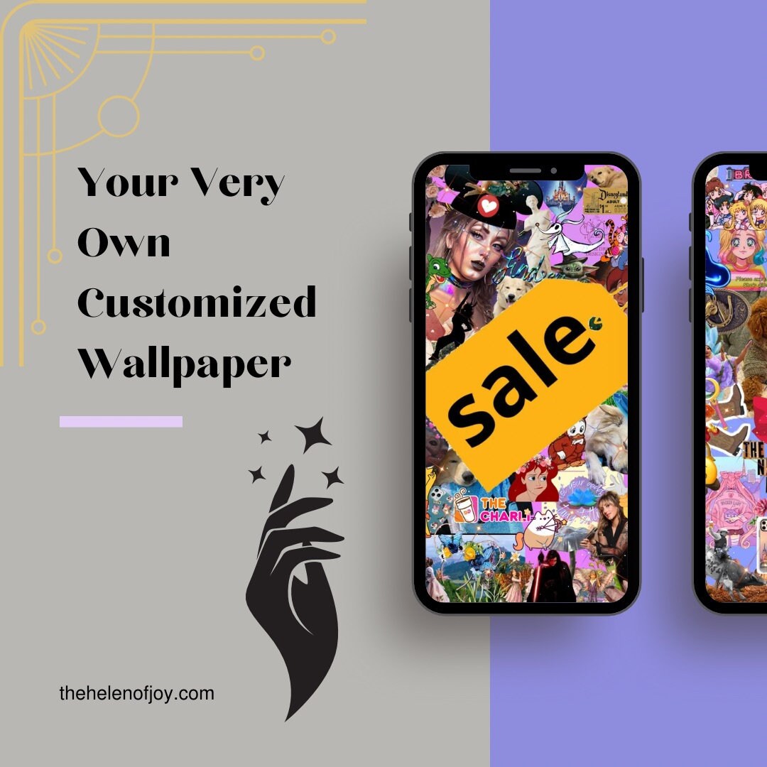 Personalized Phone Digital Wallpaper Custom Phone Wallpaper - Etsy
