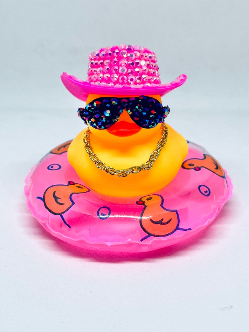 Rhinestone Cowboy Rubber Duck: Car Ducking Decor - Etsy