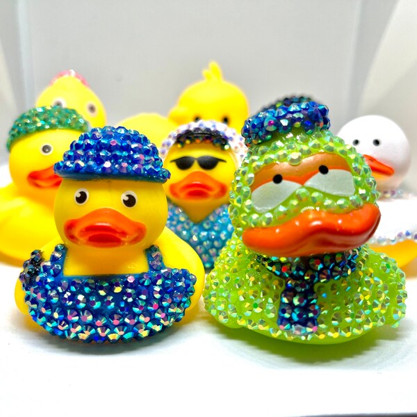 Rhinestone Ducks - Etsy