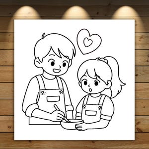 Cute Love Easy & Romantic Coloring Book, Bold and Simple Coloring Pages ...
