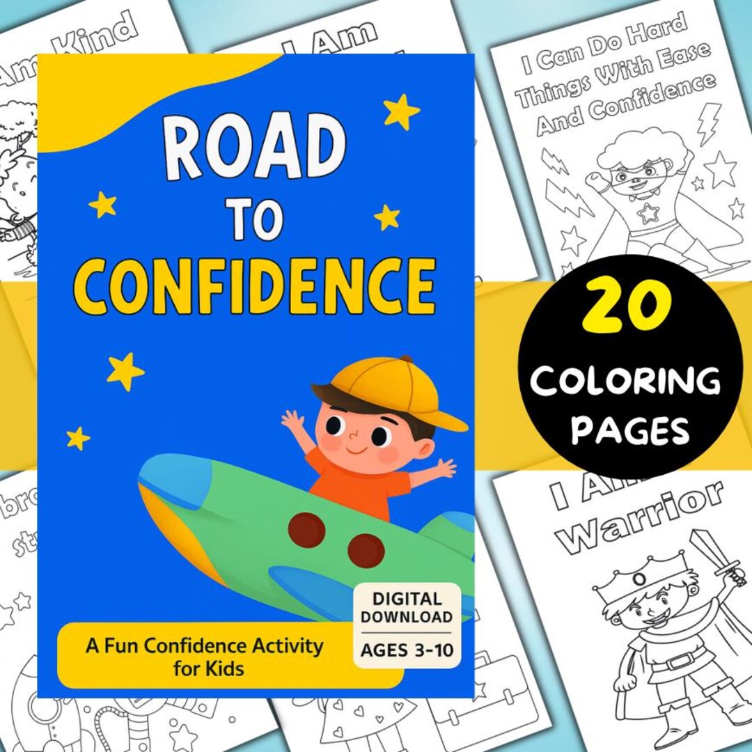 Self-esteem Coloring Pages for Kids: Confidence-building Activities ...