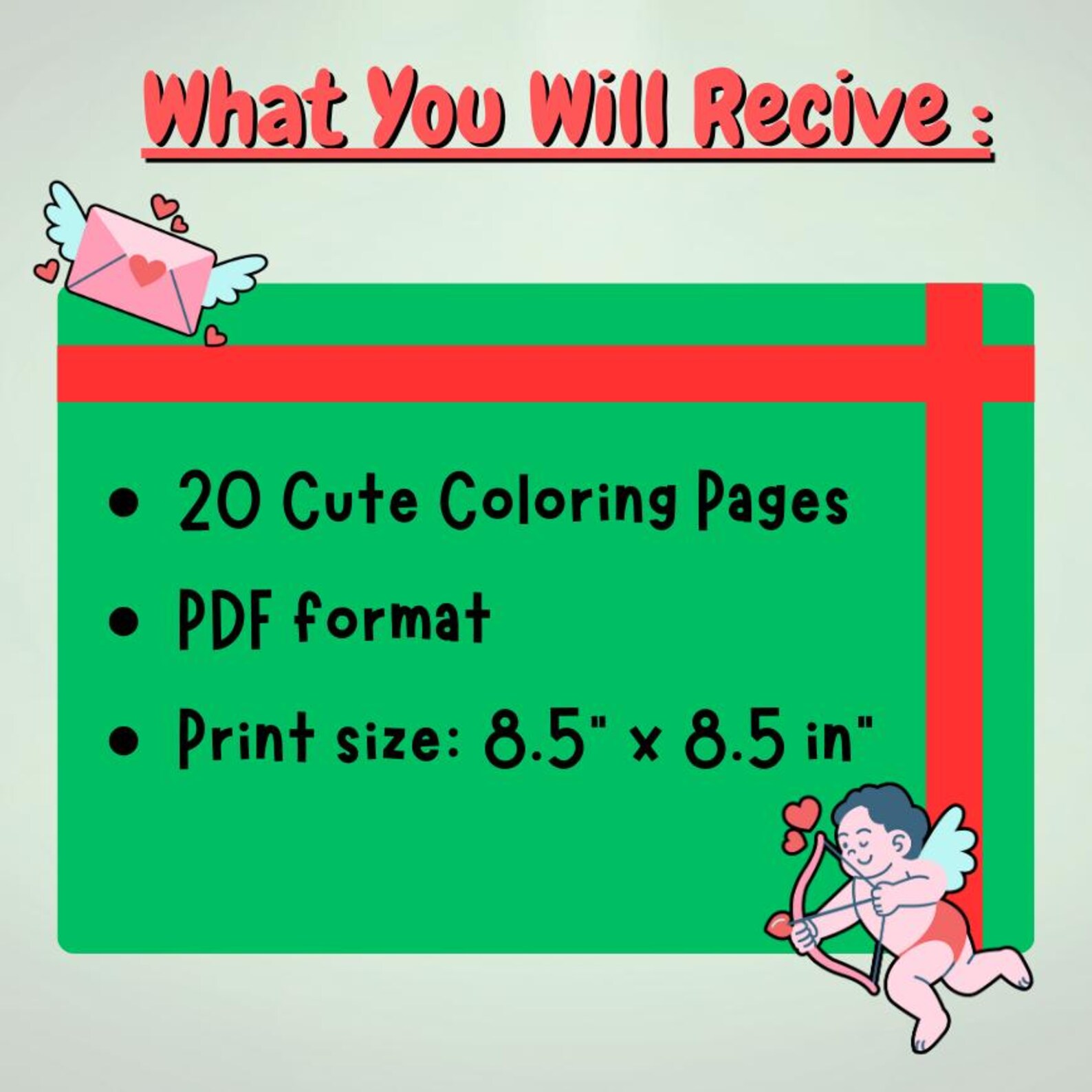 Cute Love Easy & Romantic Coloring Book, Bold and Simple Coloring Pages ...