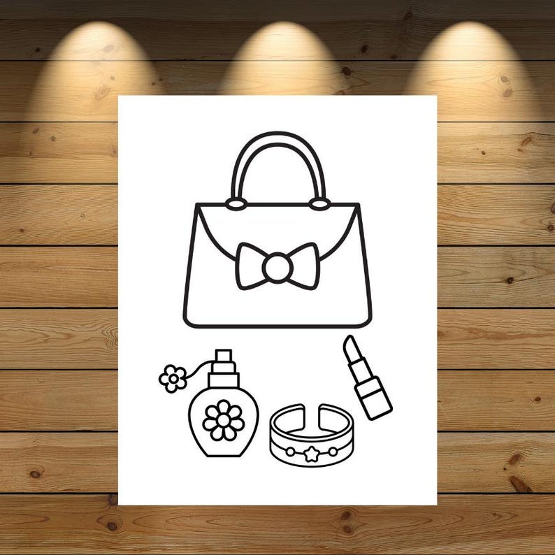 Makeup & Cosmetics Coloring Book for Girls: Fun Beauty Activity ...