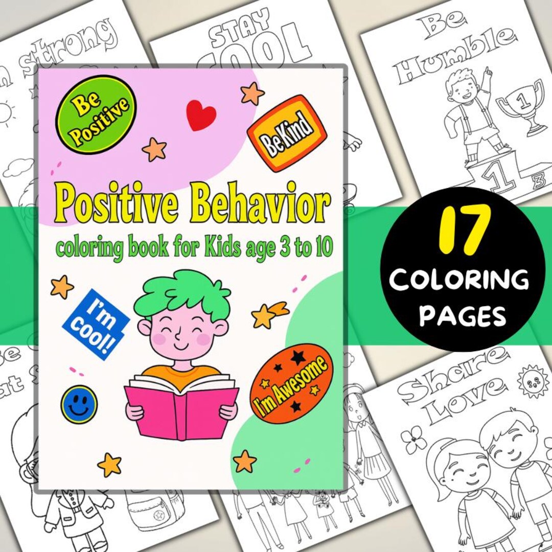 Positive Affirmations Coloring Book: Kids' Activity Pages (digital ...