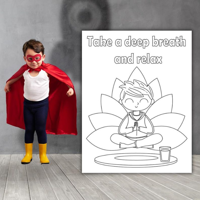 Feel Confident Coloring Pages for Kids, Mindful Printable Activity ...