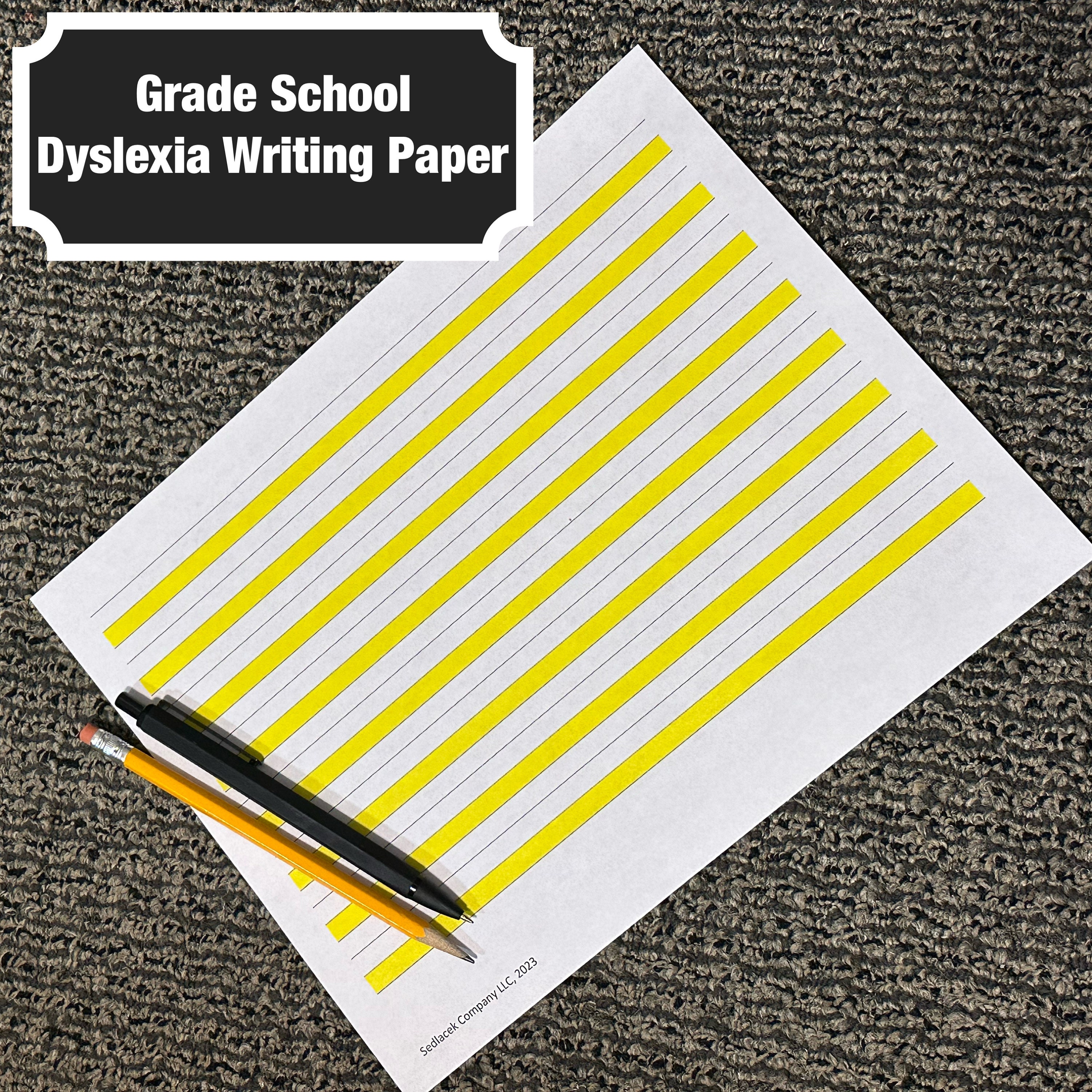 Kindergarten Dyslexia Writing Paper - Etsy