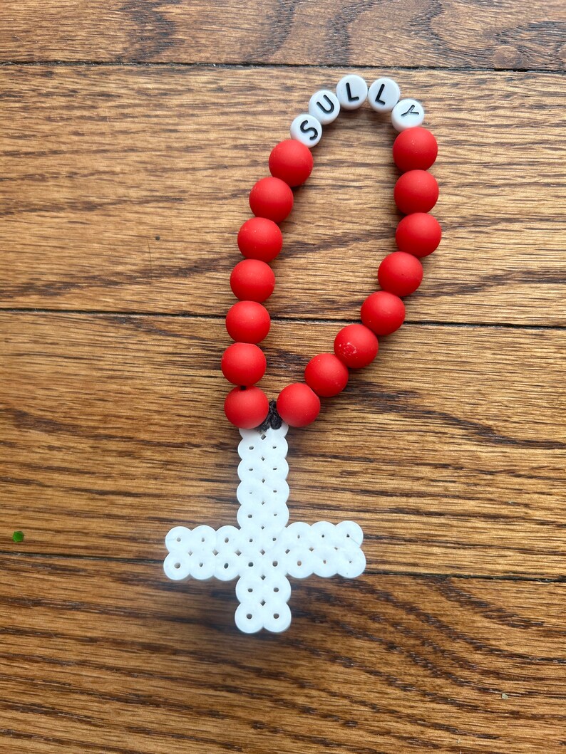 Sullivan King Upside Down Cross Rave Perler - Etsy