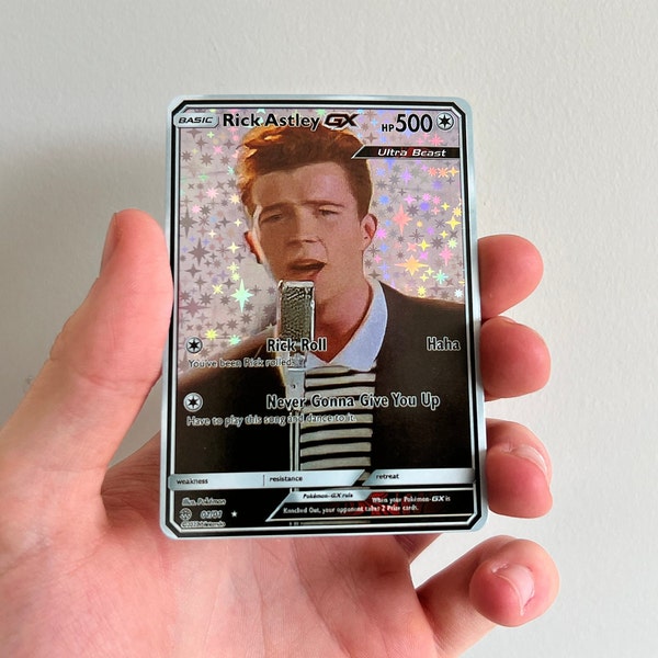 Rick Astley Pokemone Card - Etsy