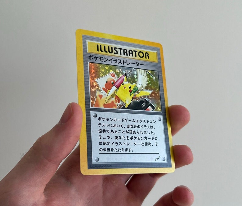 Pikachu Illustrator First Edition Pokemon Card Holographic - Etsy Australia