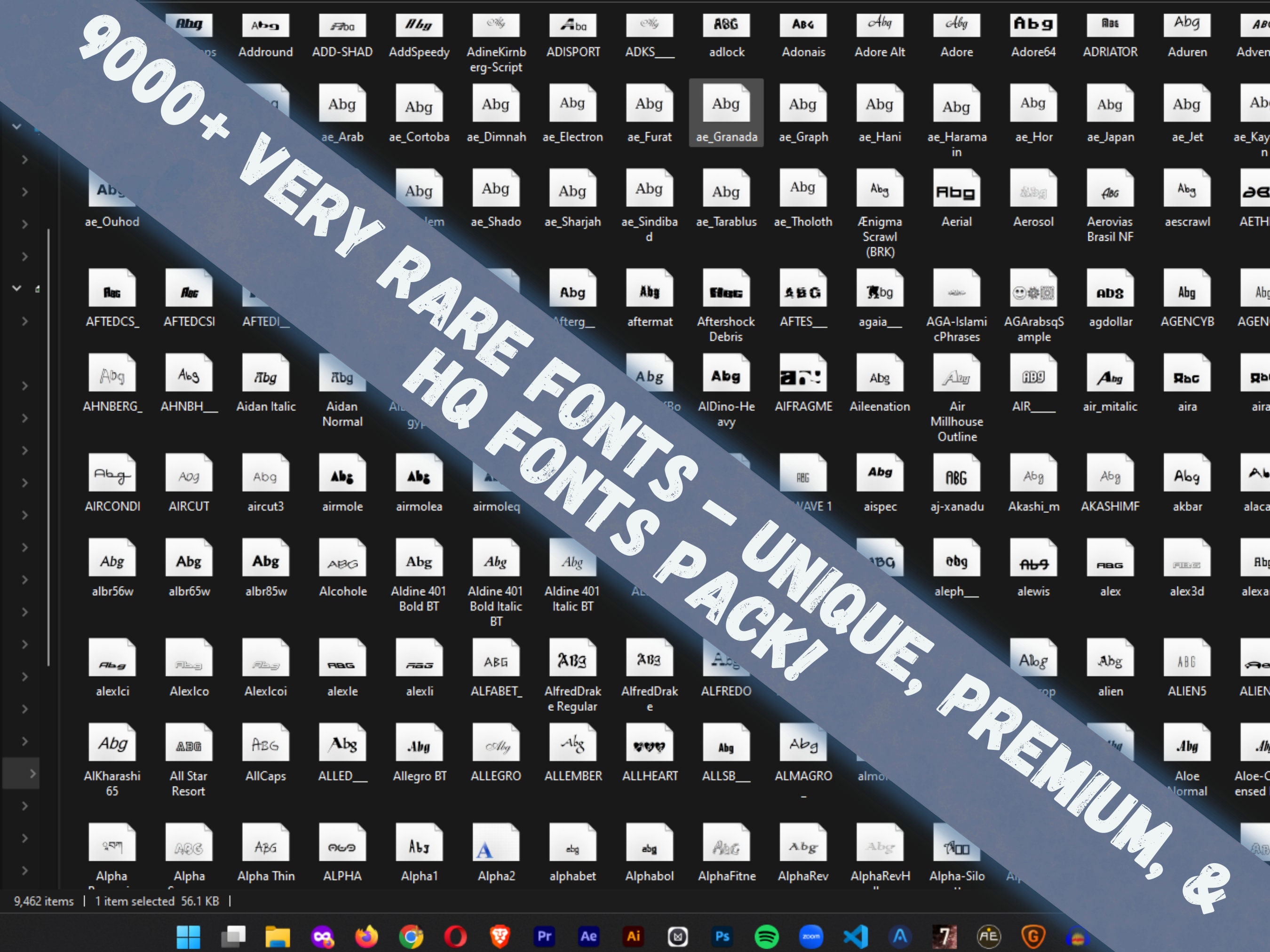 9000 Very RARE FONTS Mix Collection Unique Fonts Pemium - Etsy