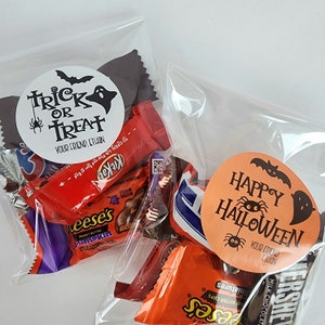 Personalized Halloween Sticker for Goodie Bag Sticker Trick or Treat ...