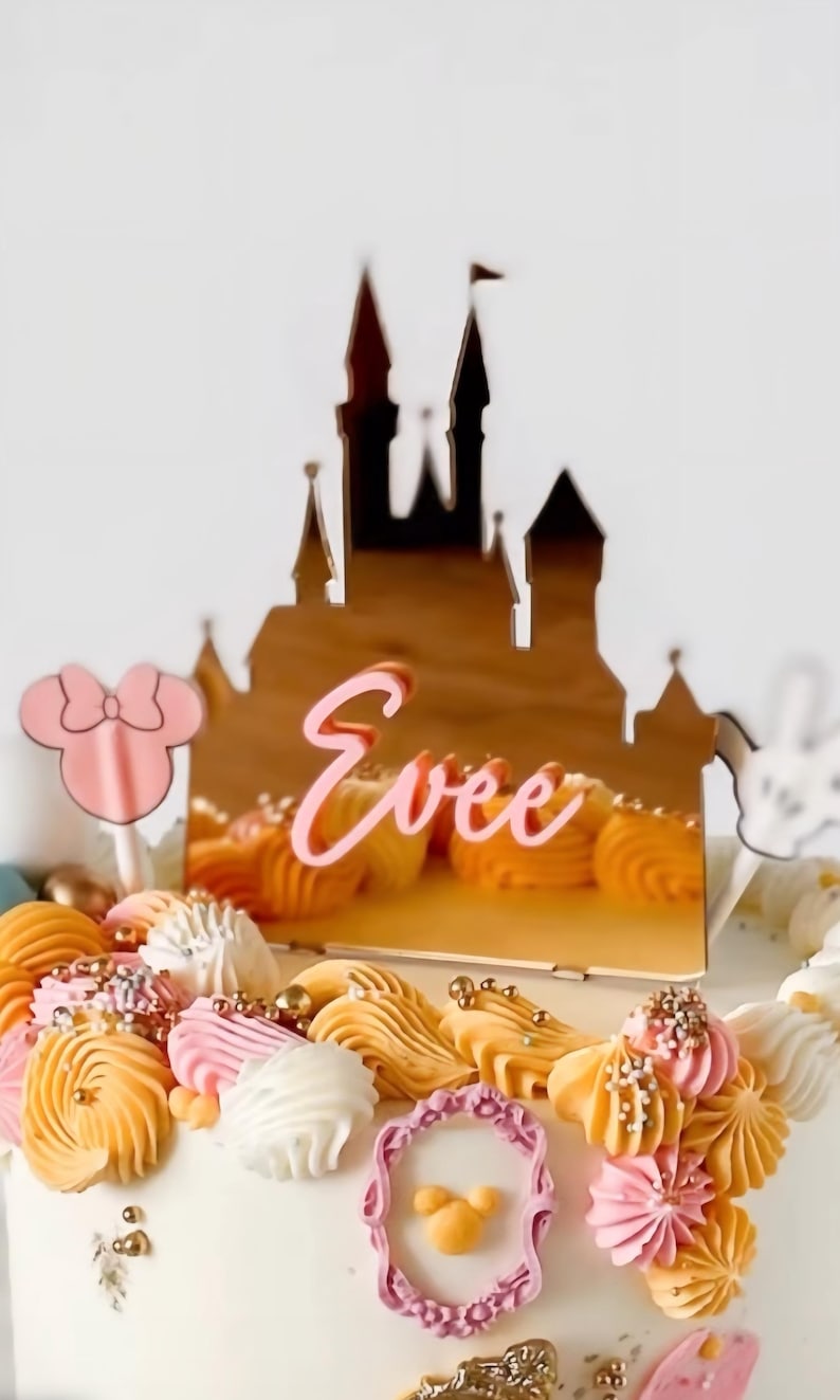 Princess Castle Cake Topper Magical Castle Cake Topper - Etsy