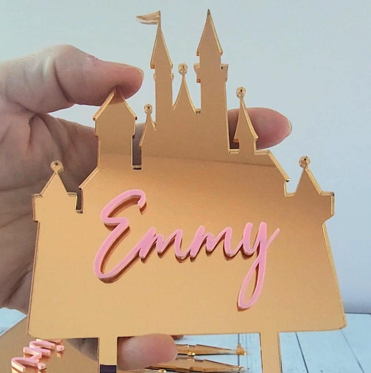 Princess Castle Cake Topper Magical Castle Cake Topper - Etsy