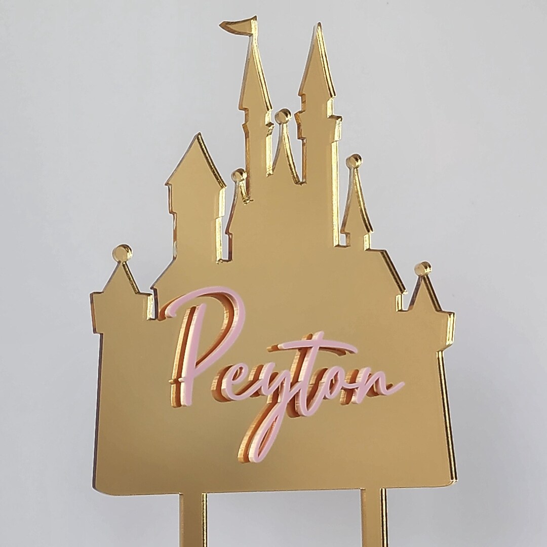 Princess Castle Cake Topper Magical Castle Cake Topper - Etsy