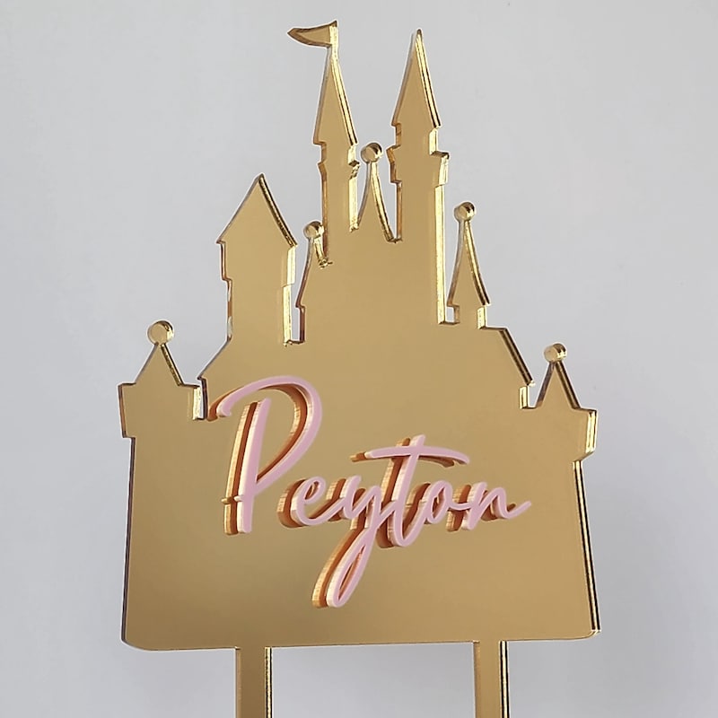 Princess Cake Name Topper - Etsy