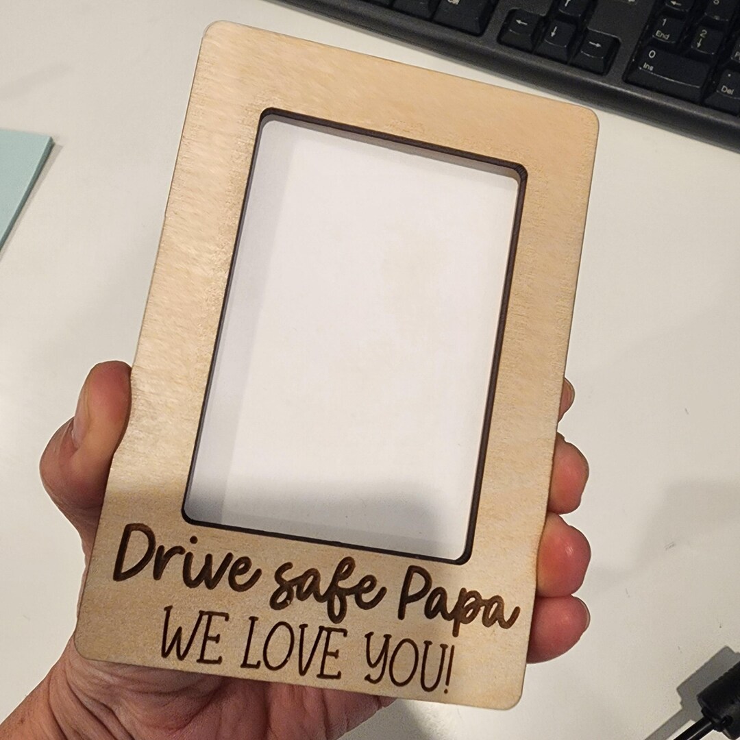 Father's Day Visor Photo Frame Gift for Dad Picture Frame Car Visor for ...