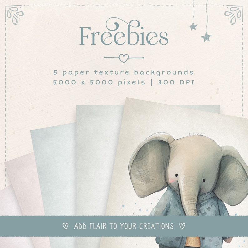 Watercolor Elephant Clipart, Elephant PNG, SVG, Cute Animal PNG ...