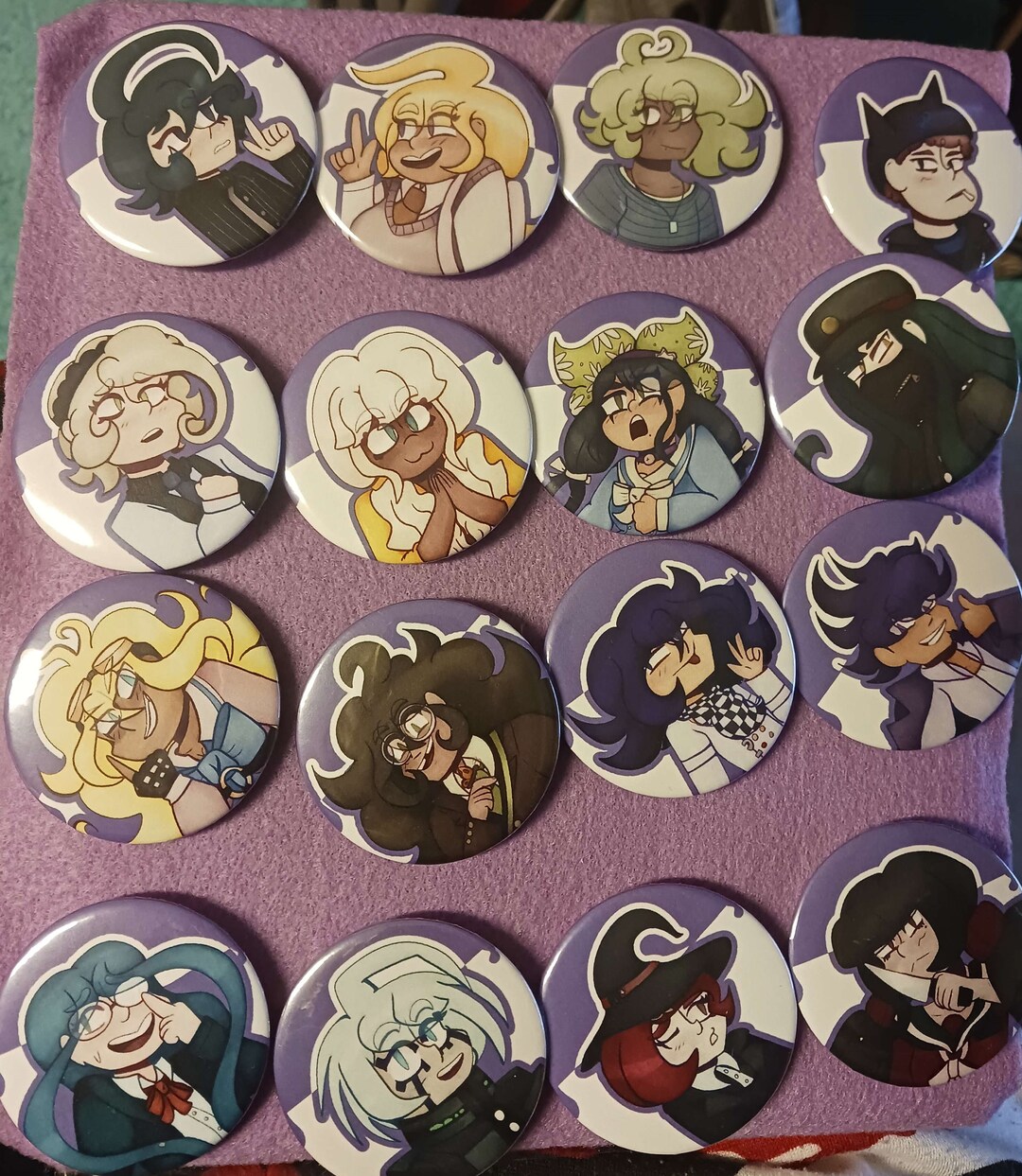 Danganronpa V3 2.25 Character Buttons - Etsy