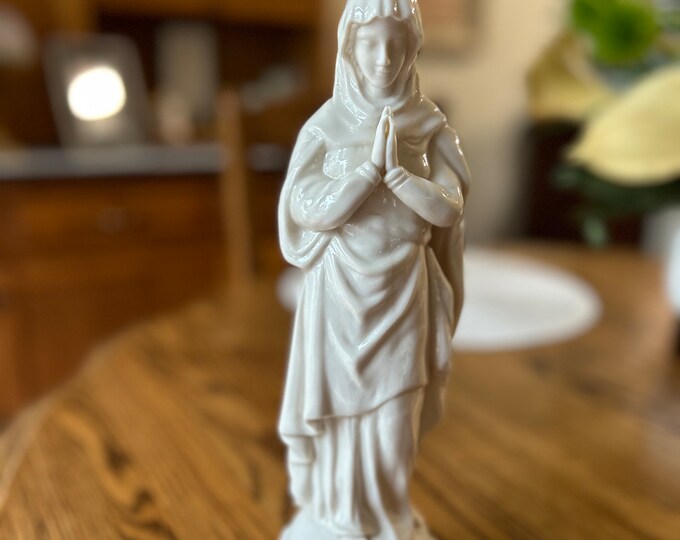 Belleek Mary, Blessed Mother Porcelain Statue - Etsy