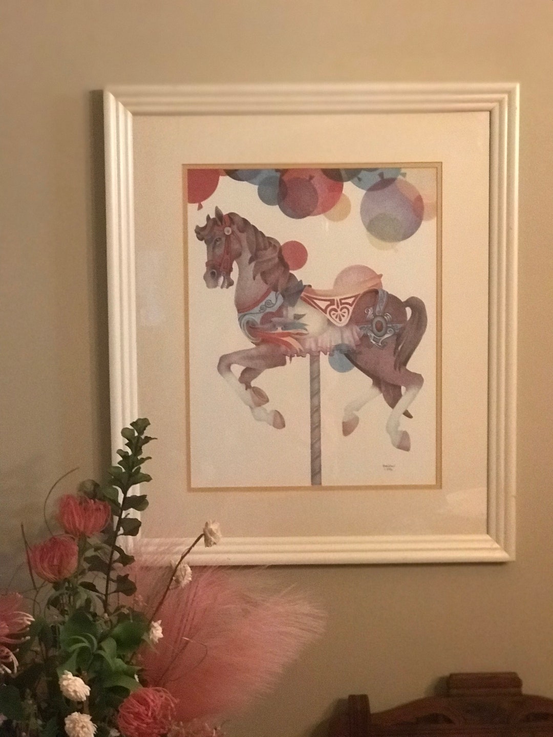 Carousel Wall Art-artist Doug Robinson-unique Vintage Art, Curstom ...