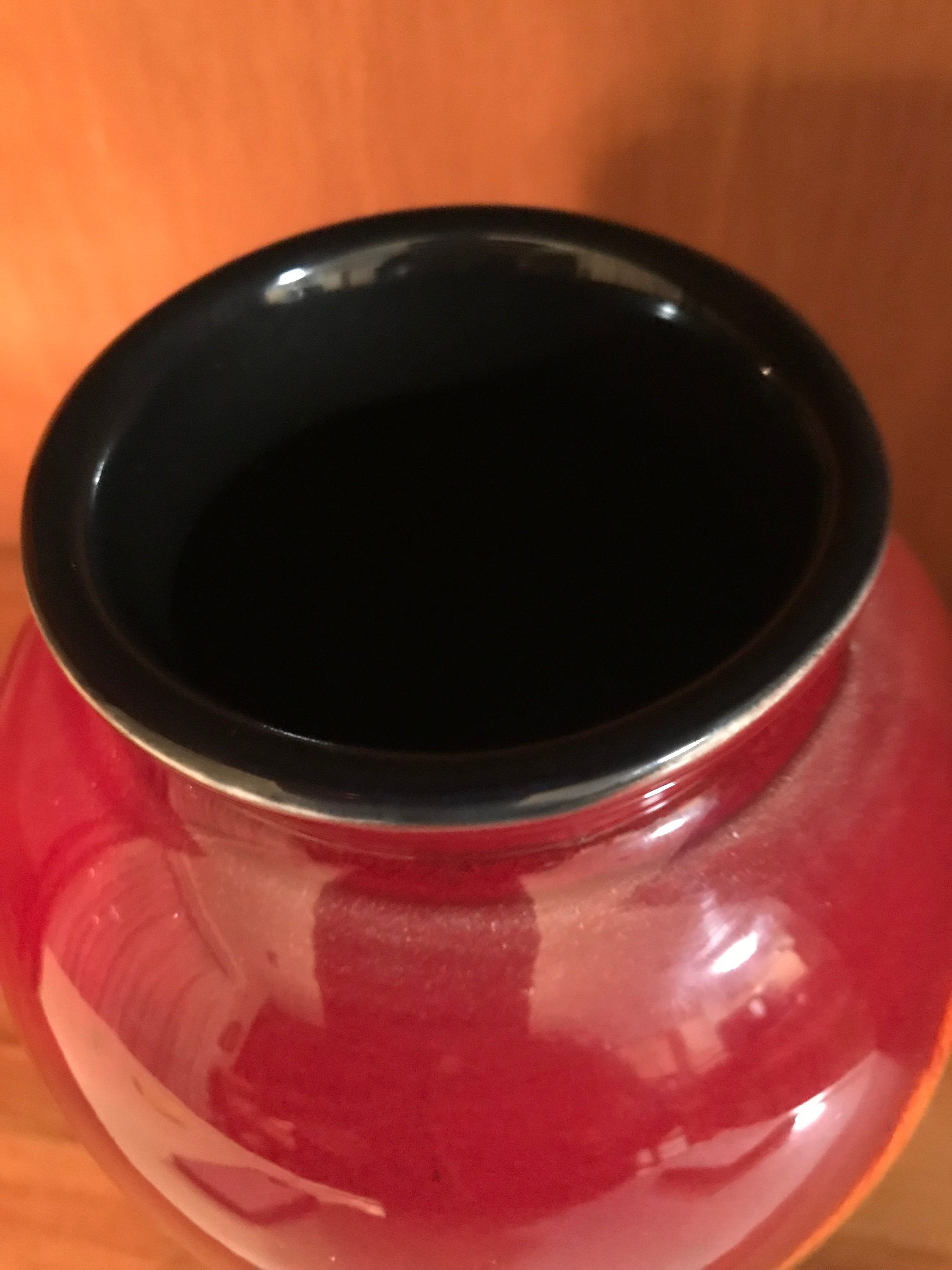 Vintage Poole England Pottery volcano Vase High Gloss Signed and ...