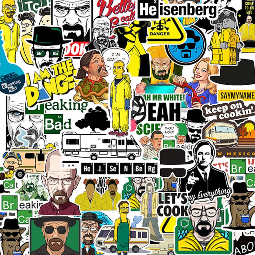 50 Iconic Breaking Bad Stickers, Perfect for Fans & Collectors, Series ...