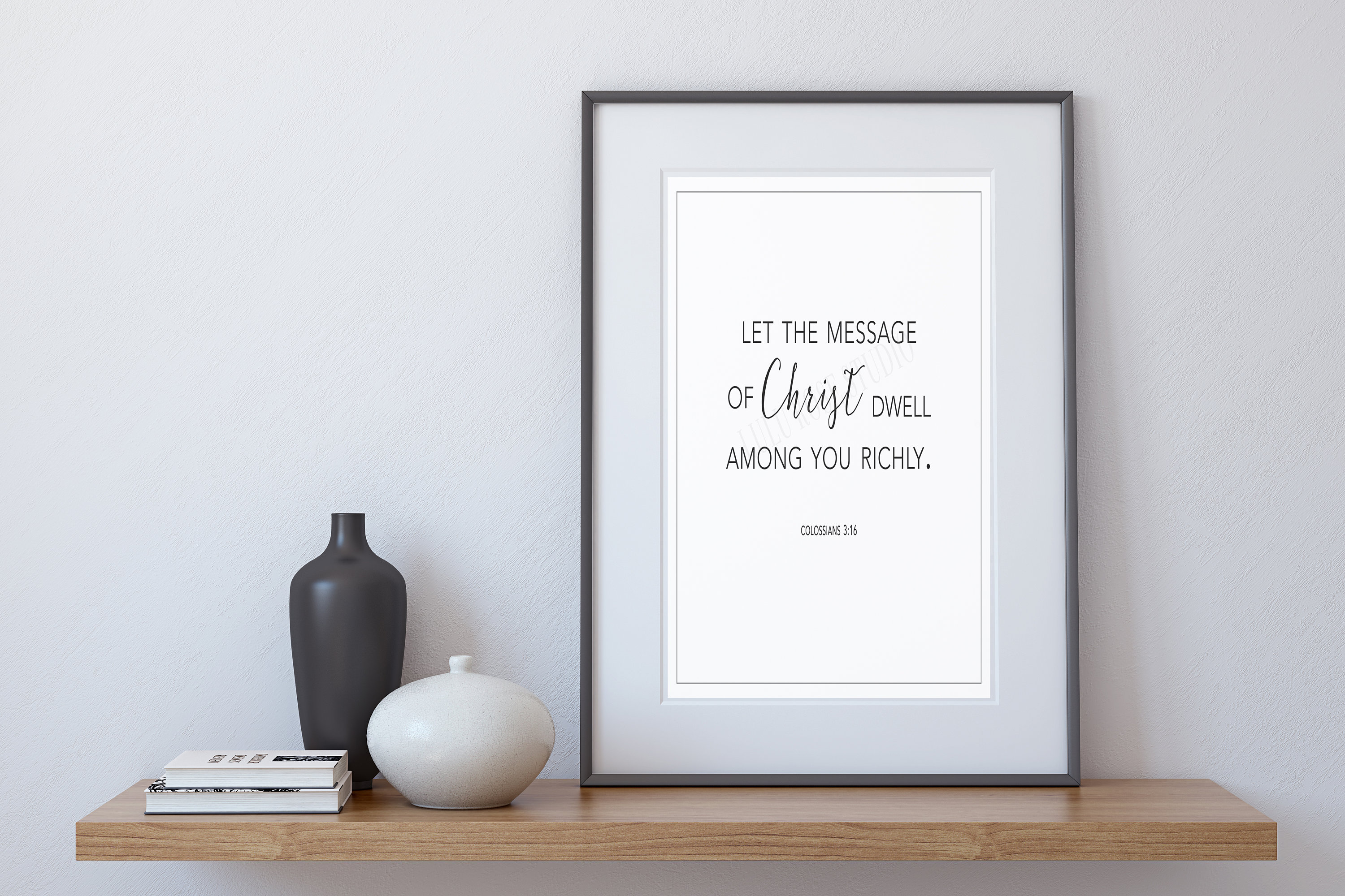 Colossians 3:16 | Scripture Art, Great for Home Office, Living Room ...