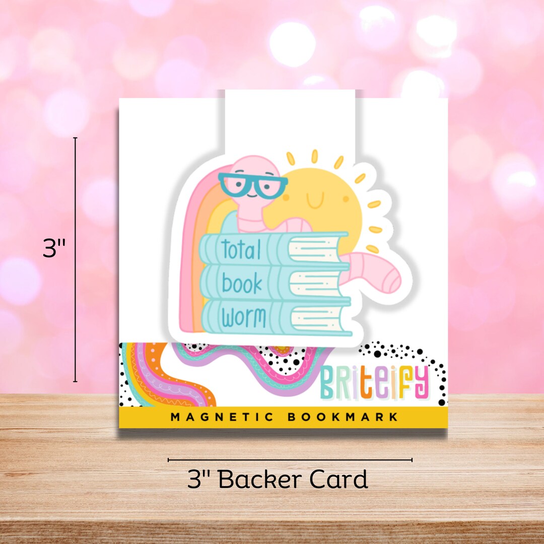 Total Bookworm Magnetic Bookmark for Book Lovers, Gifts for Readers ...